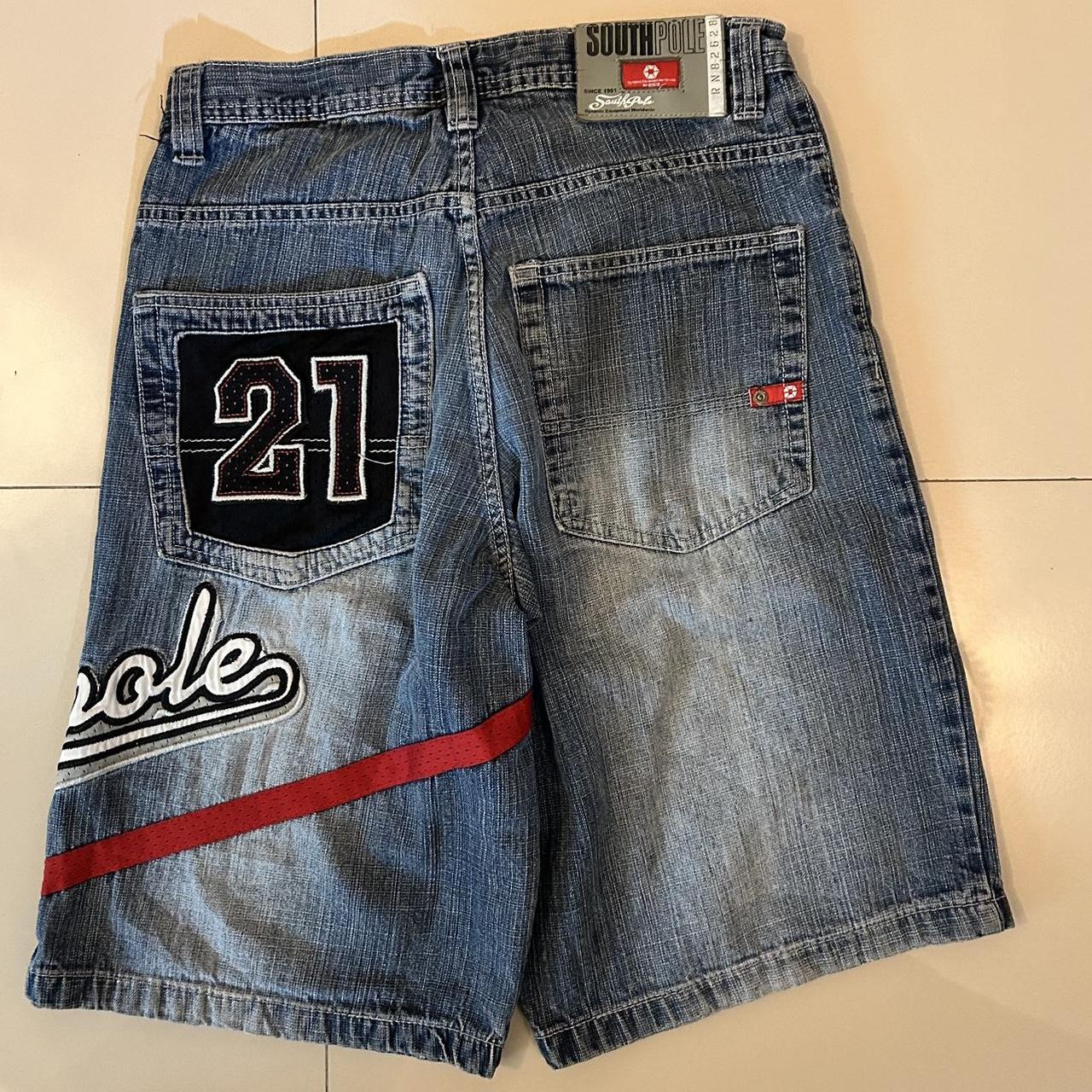 Vintage 90s Y2K SouthPole Red Tab Tag Embroidered... - Depop