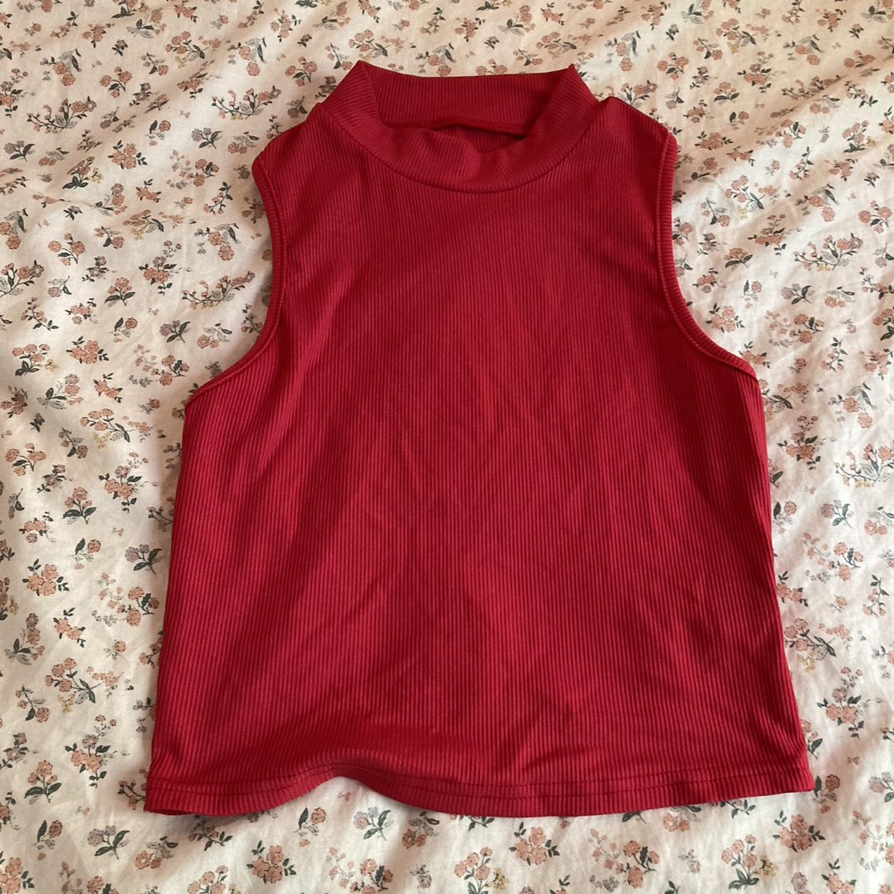 Shein red Top XS but extremely stretchy Perfect or... - Depop