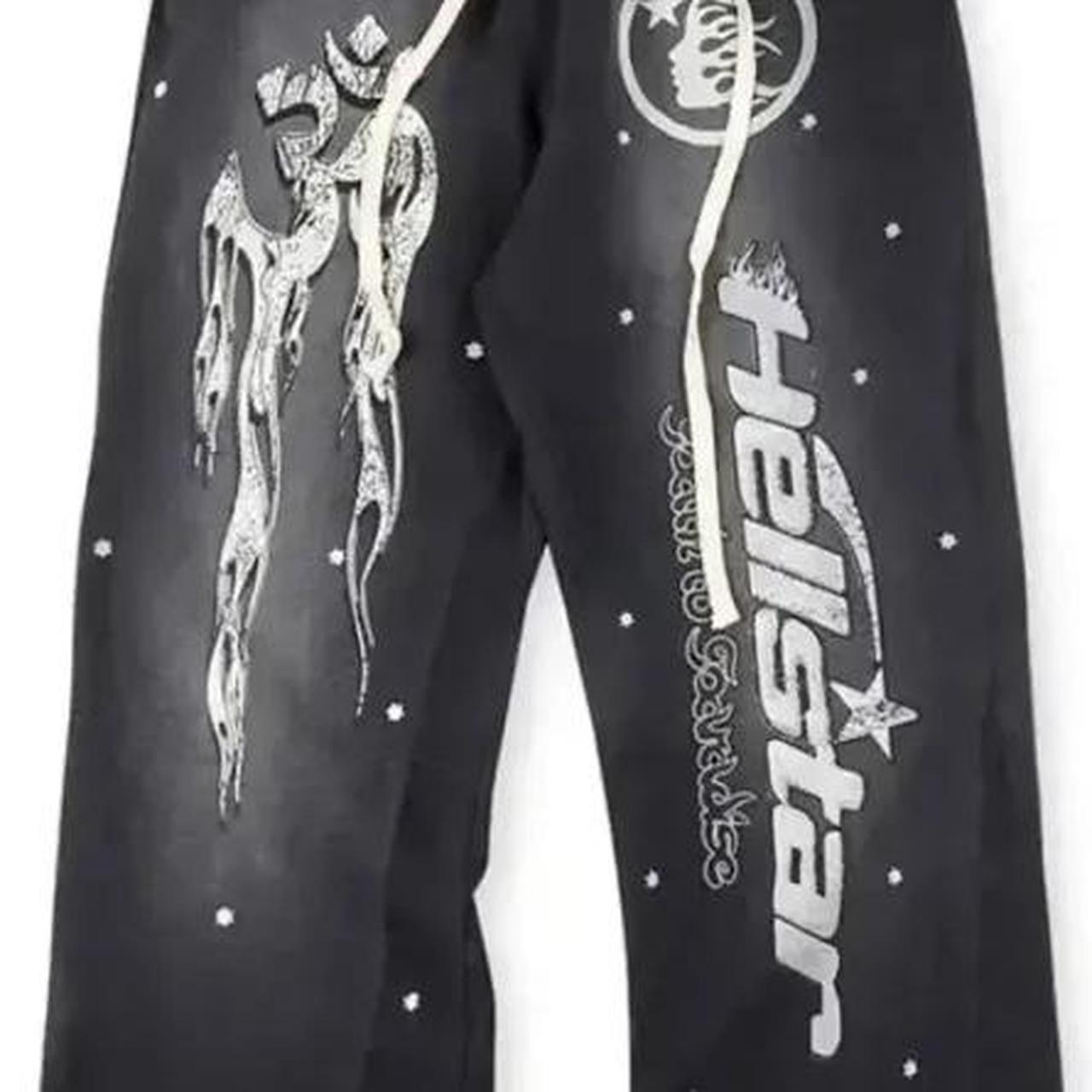 Hellstar sweat pants (Black) | Perfect condition |... | Depop