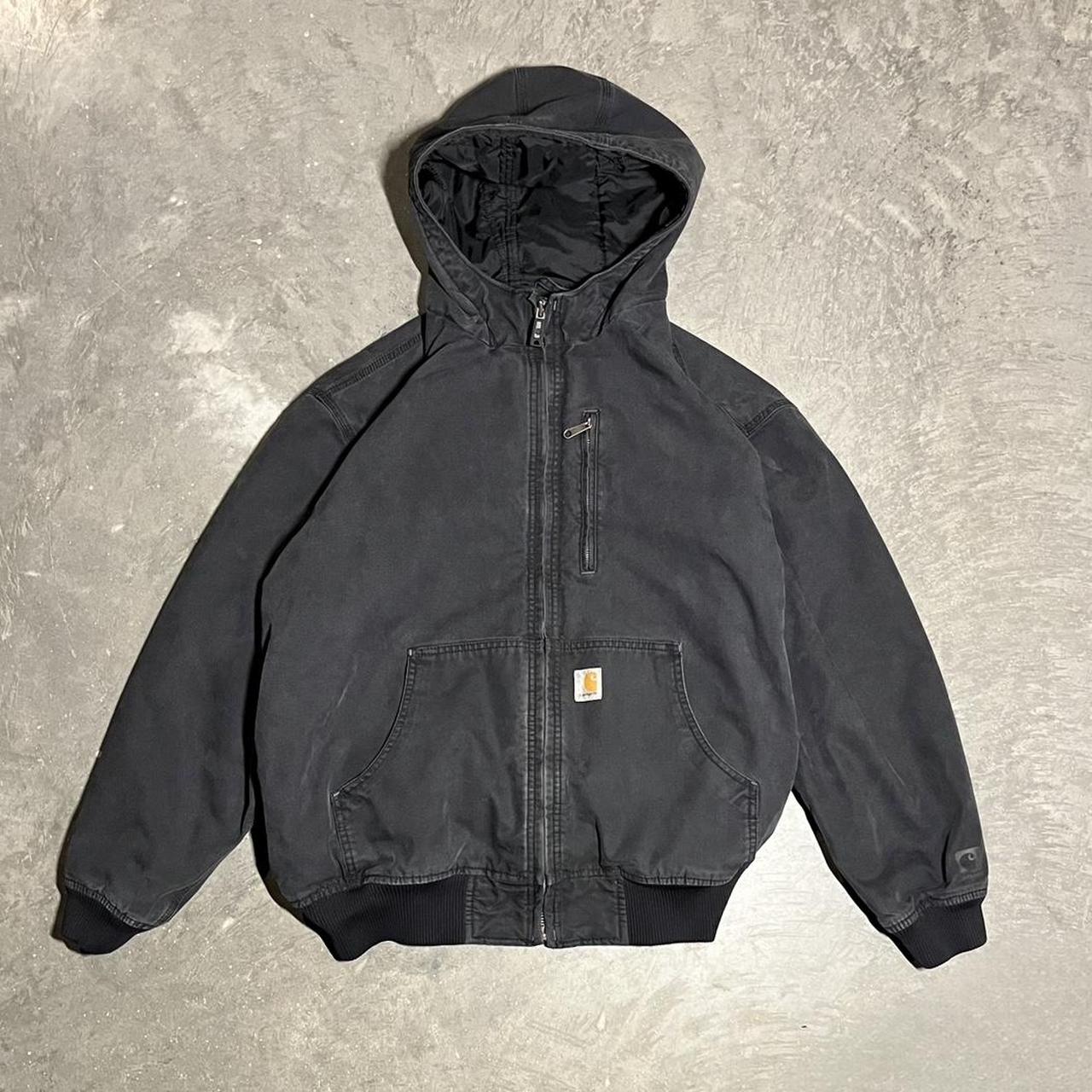 Vintage Black Carhartt Jacket Size: XL Condition:... - Depop