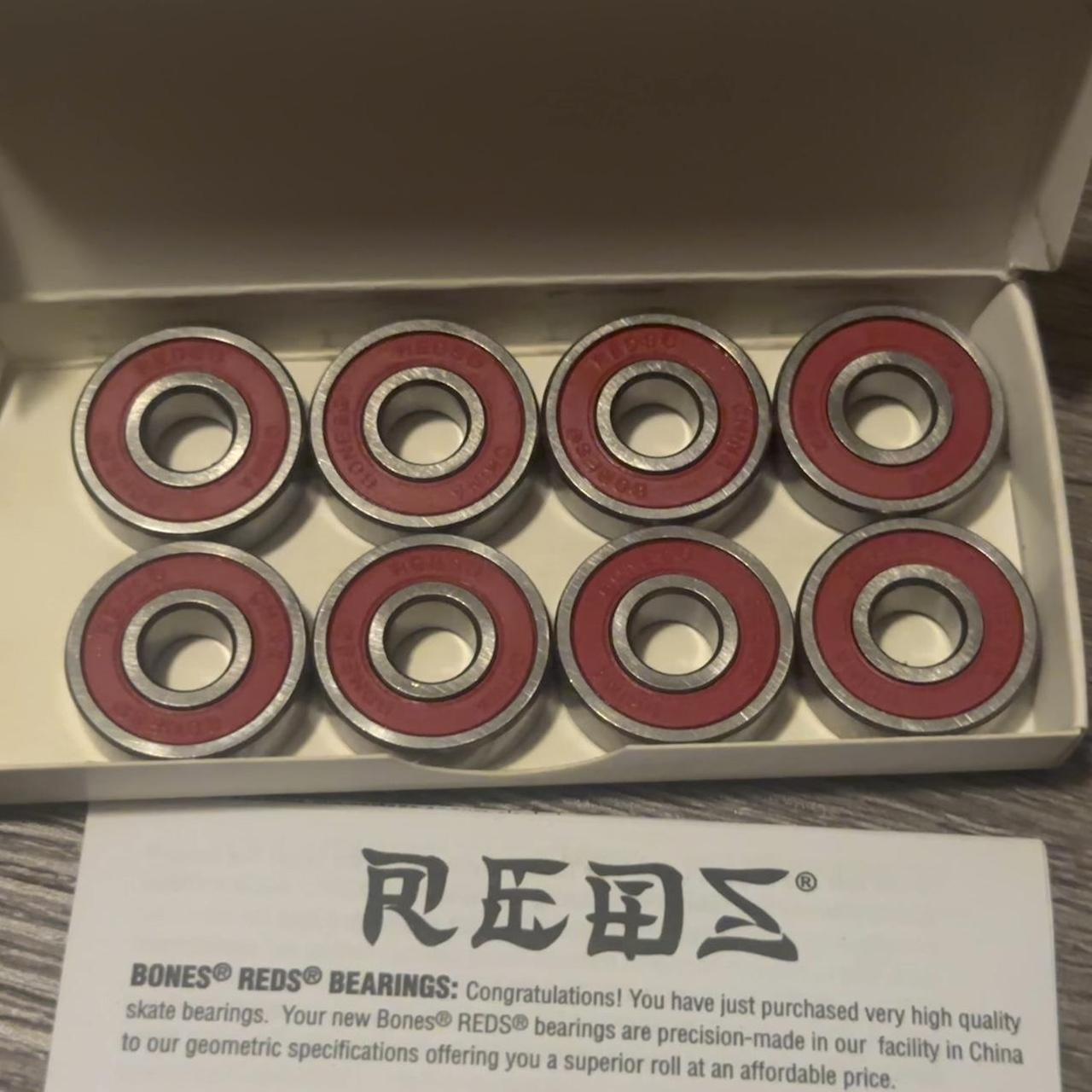 Red Bones Precision Skate Bearings never used! I... - Depop