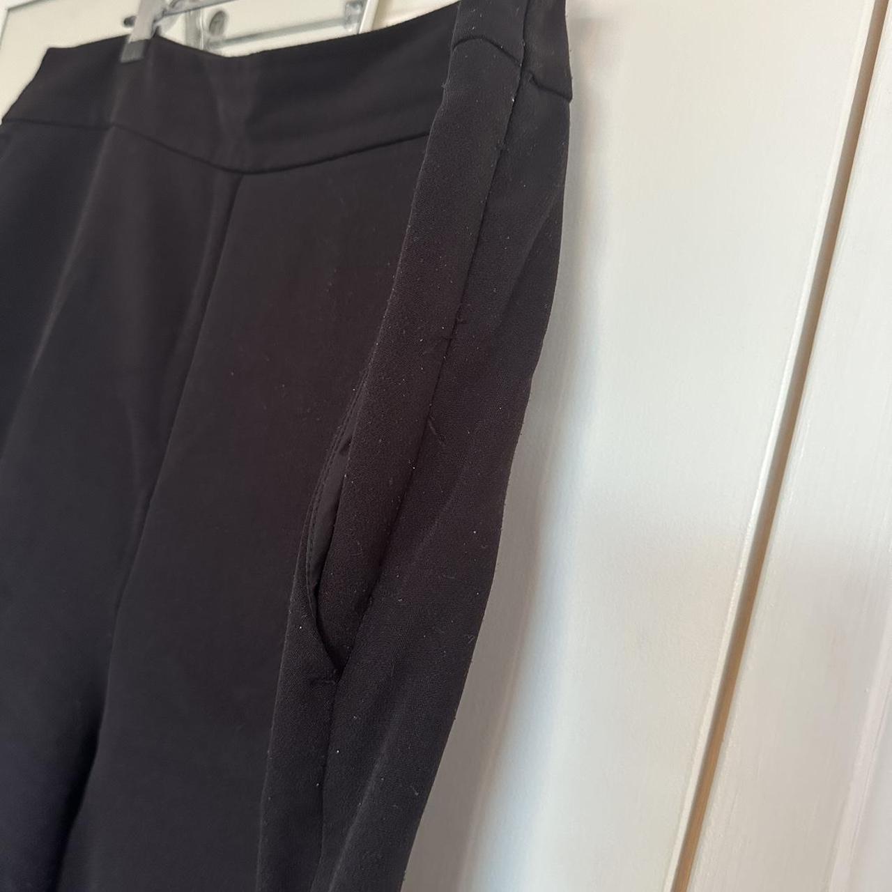 DOTTI Palazzo Wide Leg High Rise Pants in Black AUS... - Depop