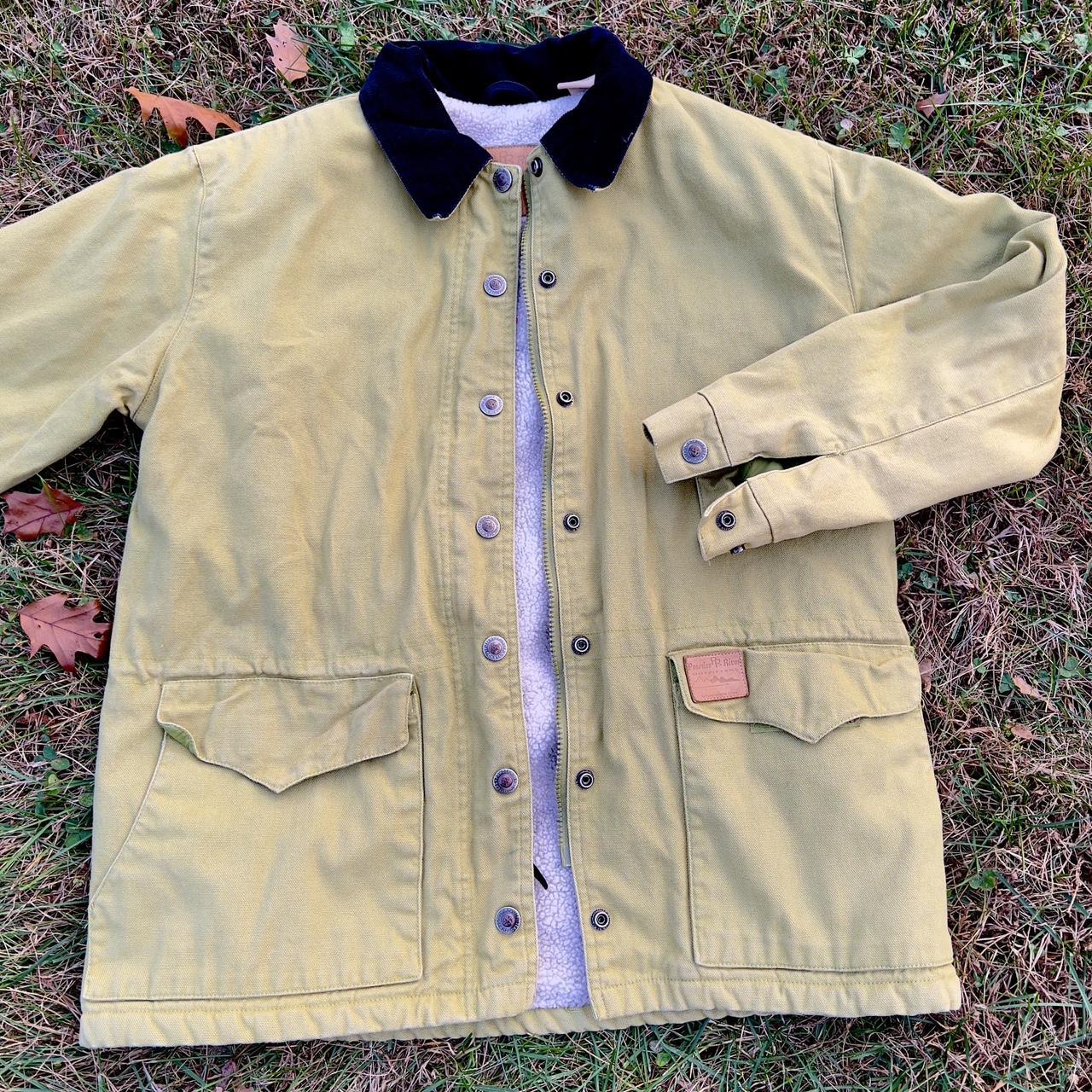 Green Sherpa Lined Powder River Jacket Men’s sz... - Depop