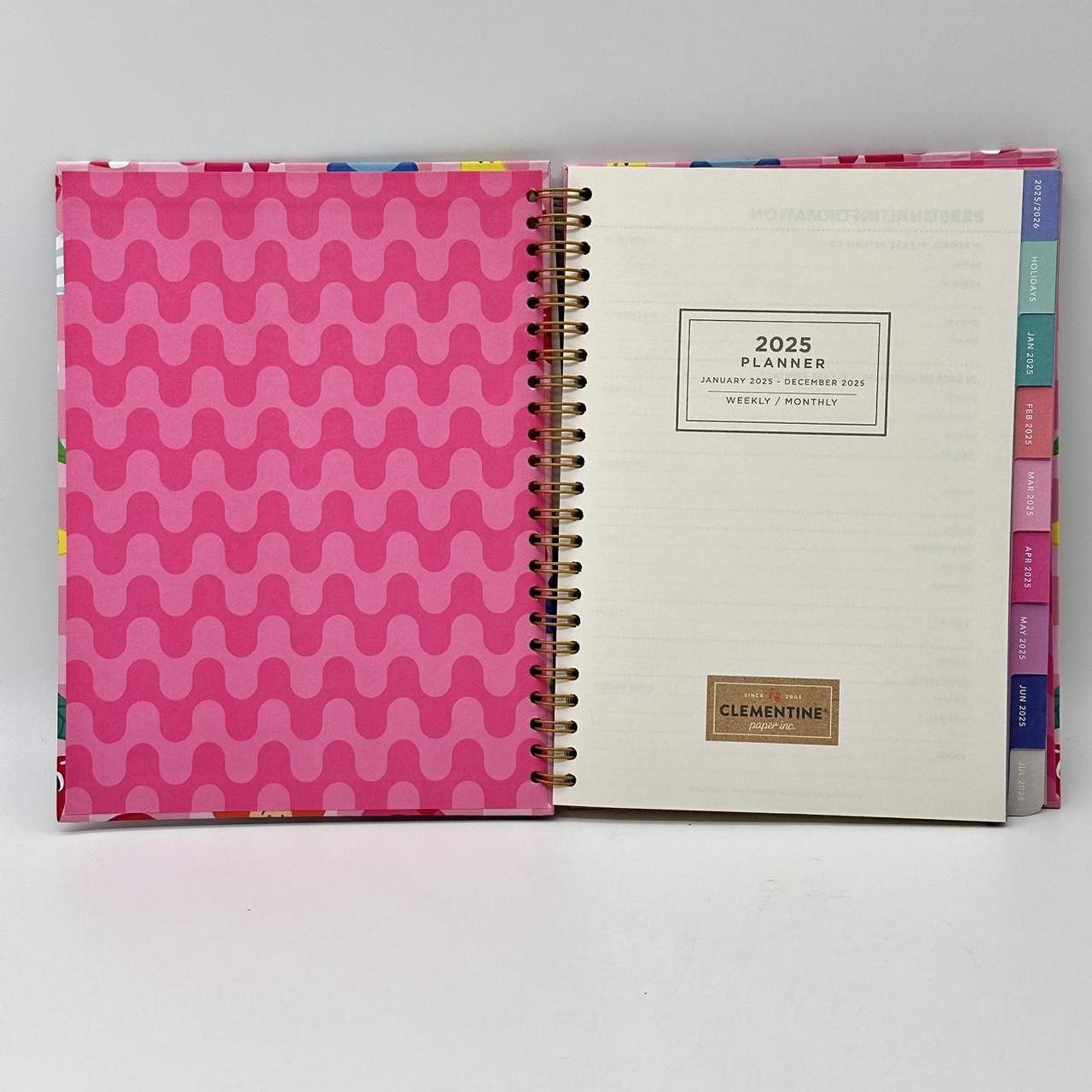 2025 Clementine Paper inc. 12-month Weekly Planner... - Depop