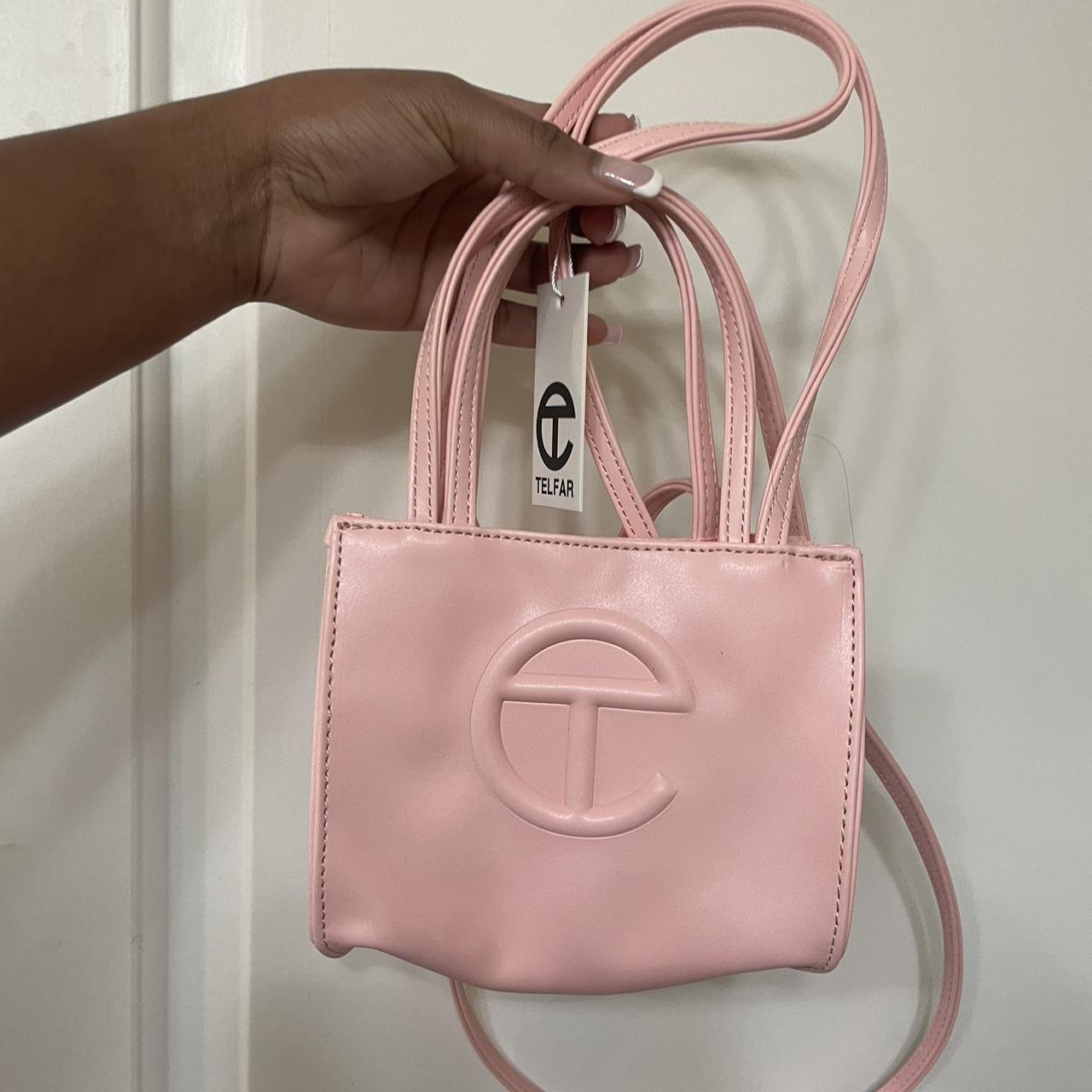 Telfar Women's Pink Bag | Depop