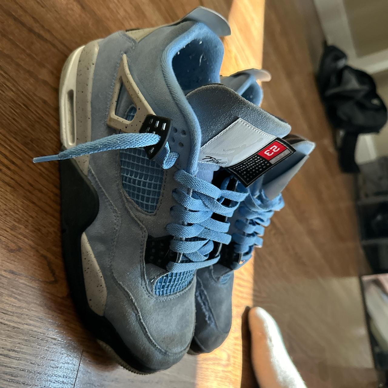 beat up university blue 4s. throw a offer i’ll prob... - Depop