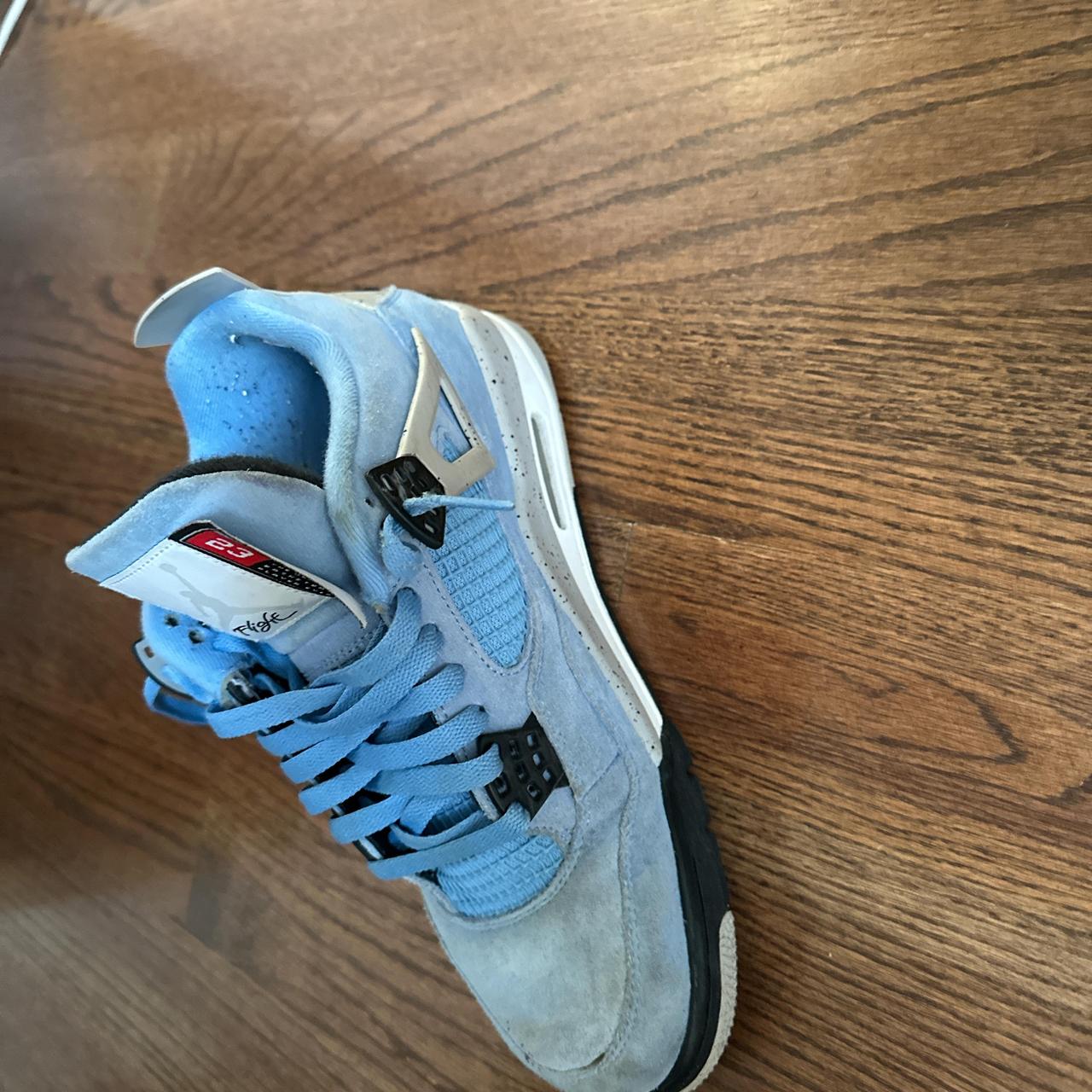 beat up university blue 4s. throw a offer i’ll prob... - Depop