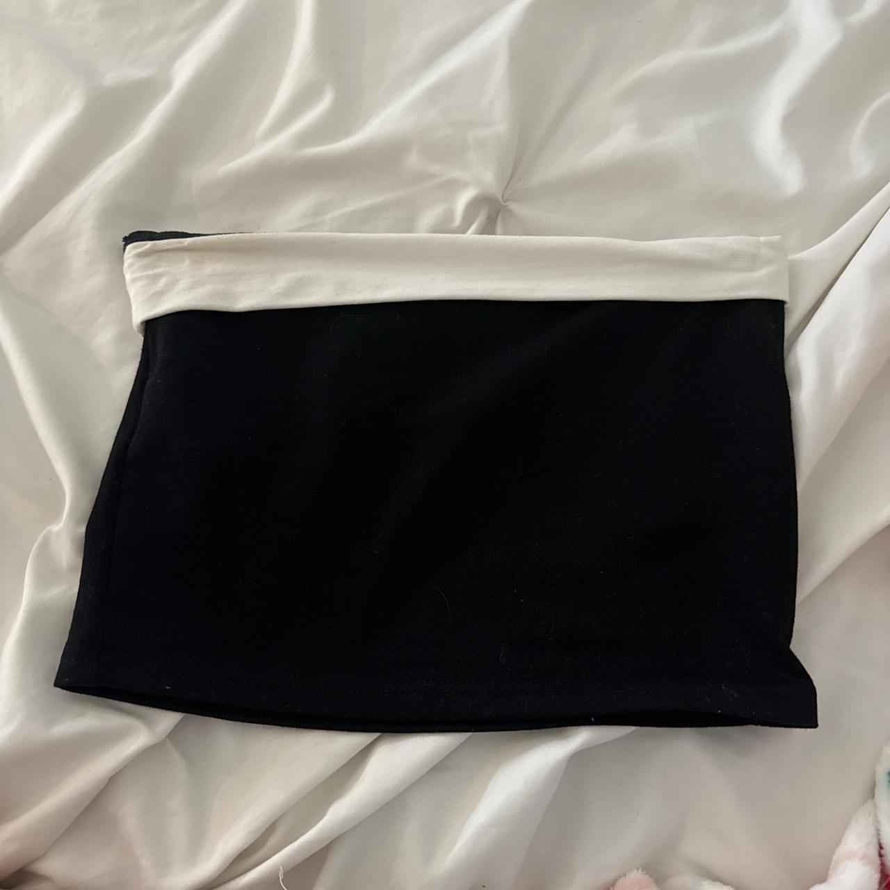 Edikted Contrast Fold Over Tube Top. Worn a few times. | Depop