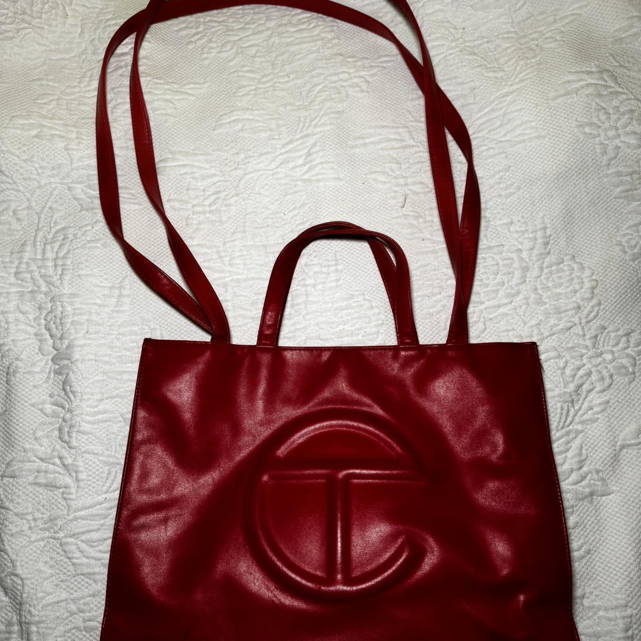 Red used medium Telfar bag for sale #telfar Just... - Depop