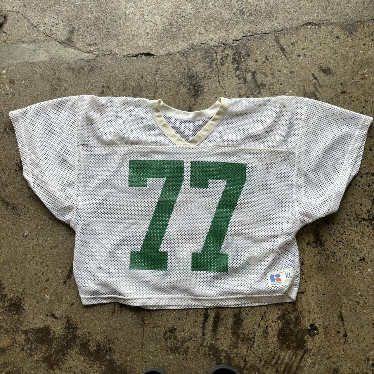 Vintage 90's cropped football jersey (Listed on... - Depop