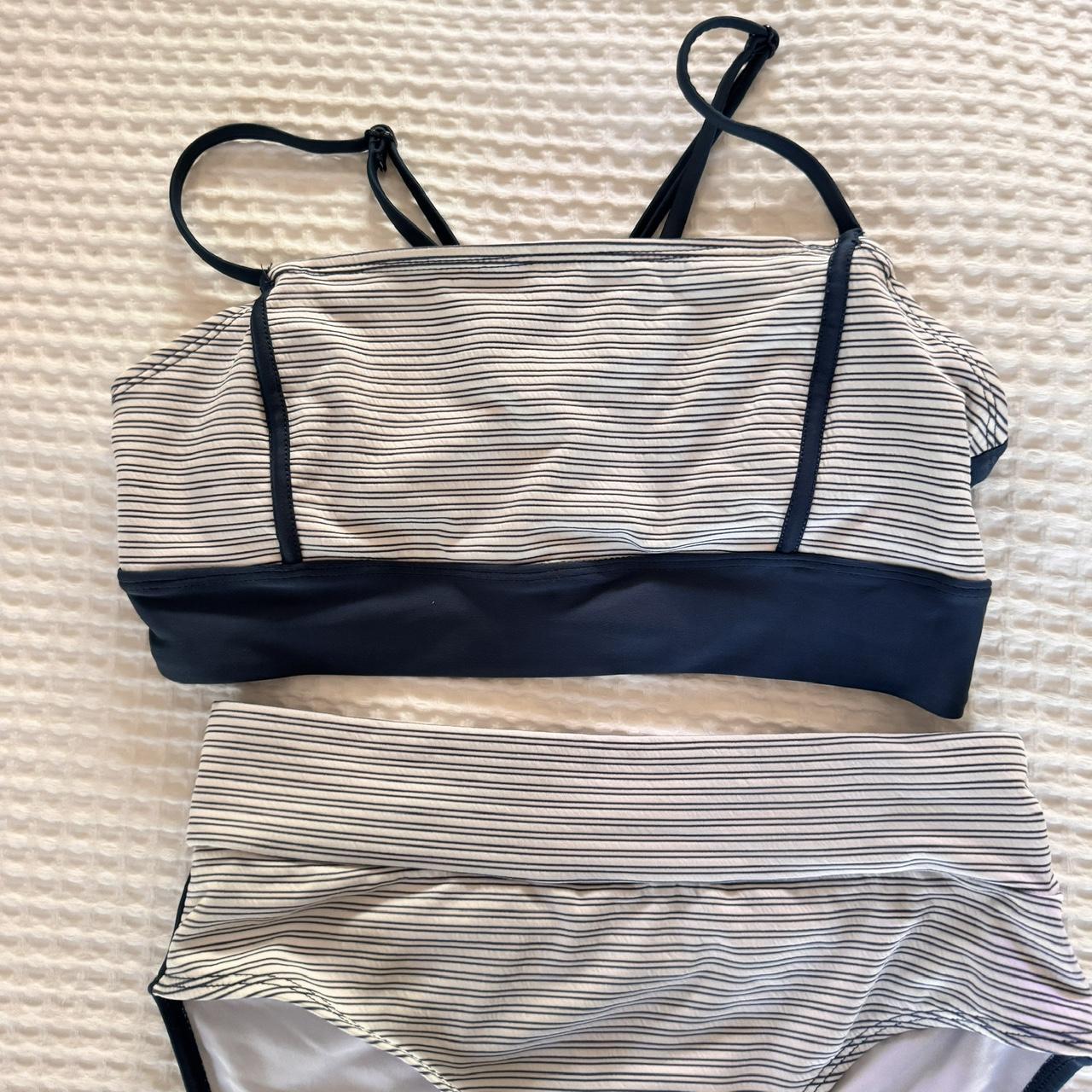 Nani Swim blue and white bikini set like new Comfy.... | Depop