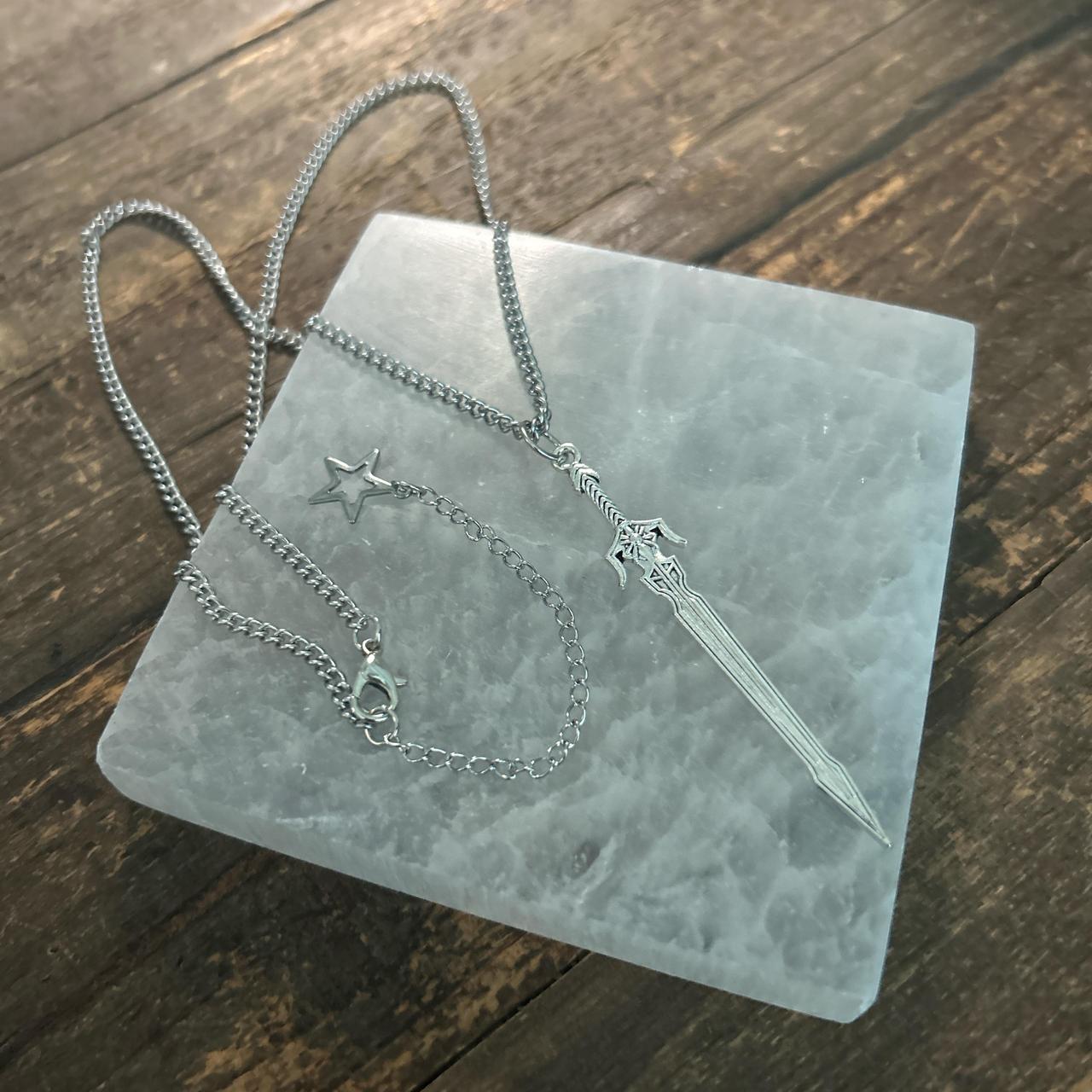 Sword chain 🤍 #anime #grunge #chain #necklace #sword - Depop