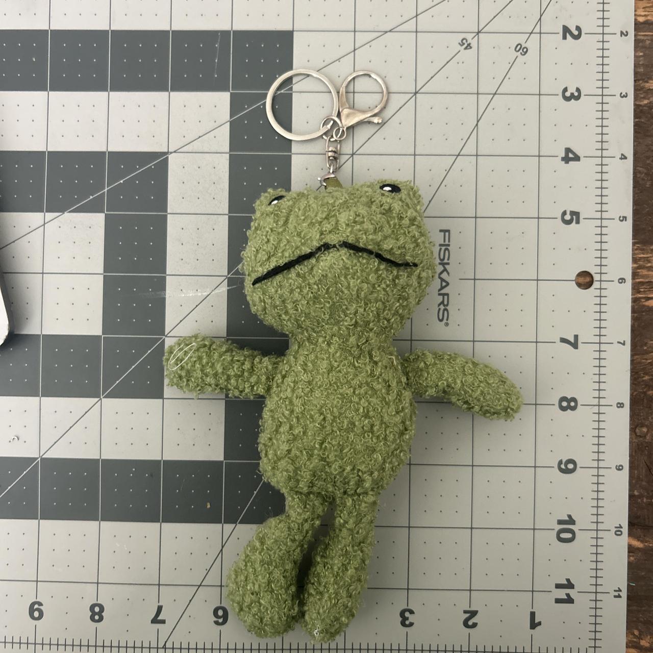 Green frog plush keychain 🐸 #stuffedanimals... - Depop
