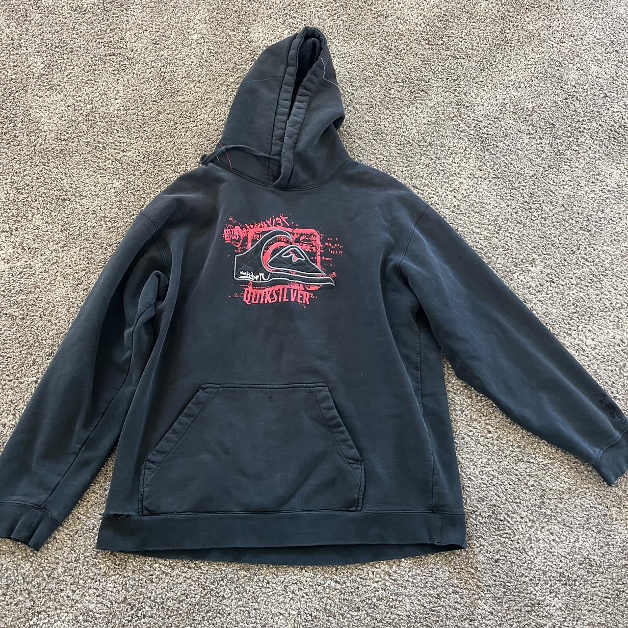 Vintage quiksilver hoodie | Depop