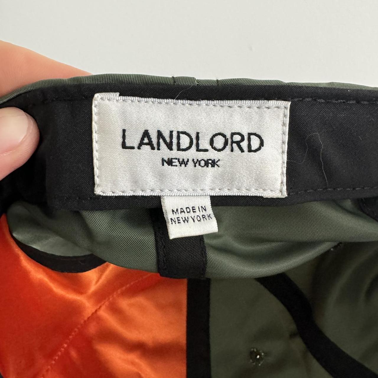 Landlord Satin hat Made in New York Velcro and... | Depop