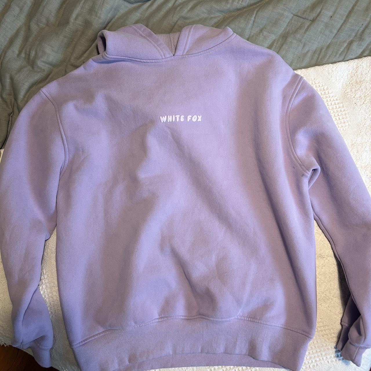 S/M lavender white fox hoodie Only worn a couple of... - Depop