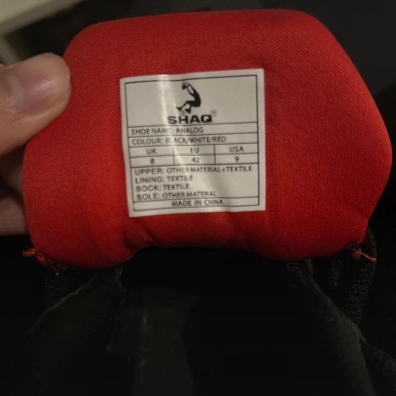 Red, black and white basketball shoes/trainers/men’s... - Depop