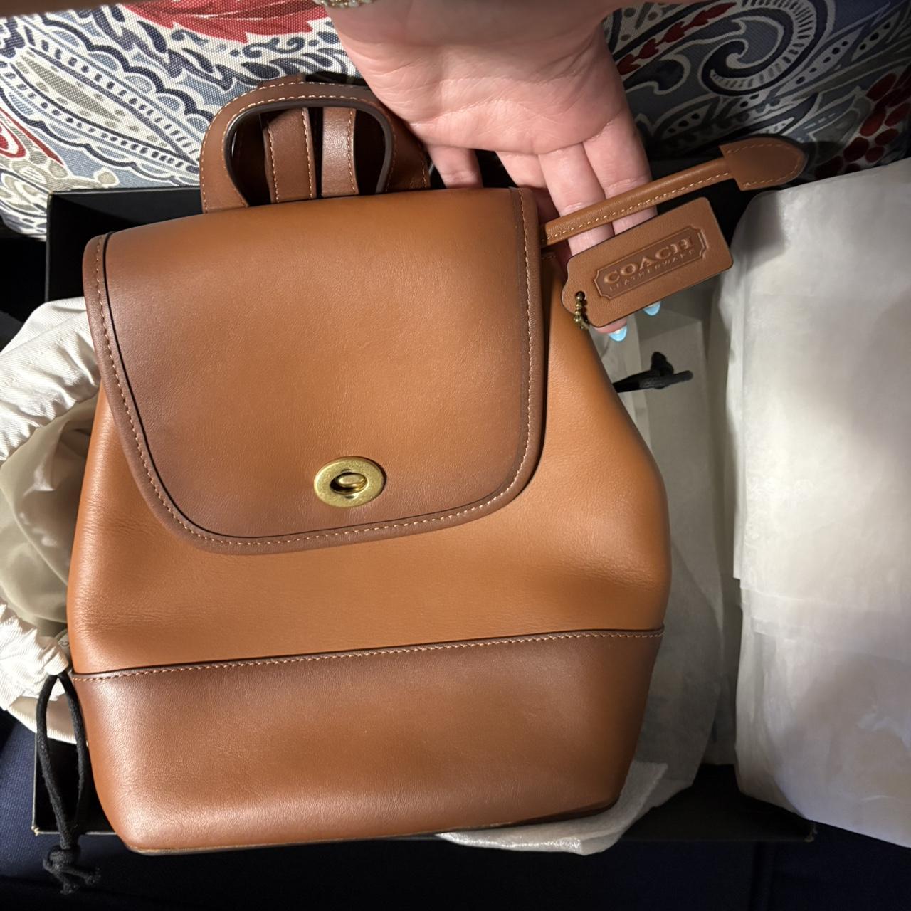 Brown vintage coach backpack. Never been used. Comes... | Depop