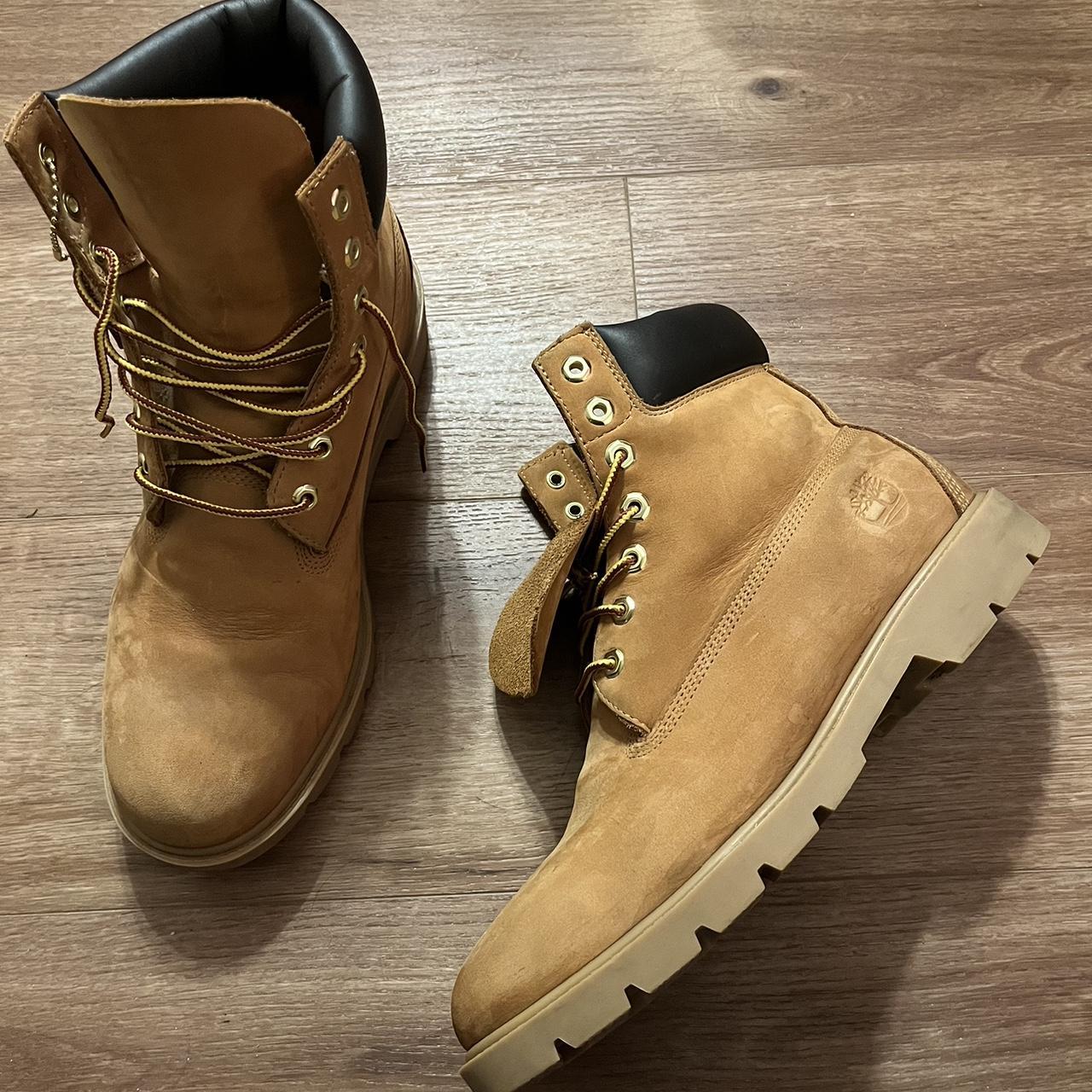 Tan Timberland 6 inch boots #workwear #boots #timbs - Depop