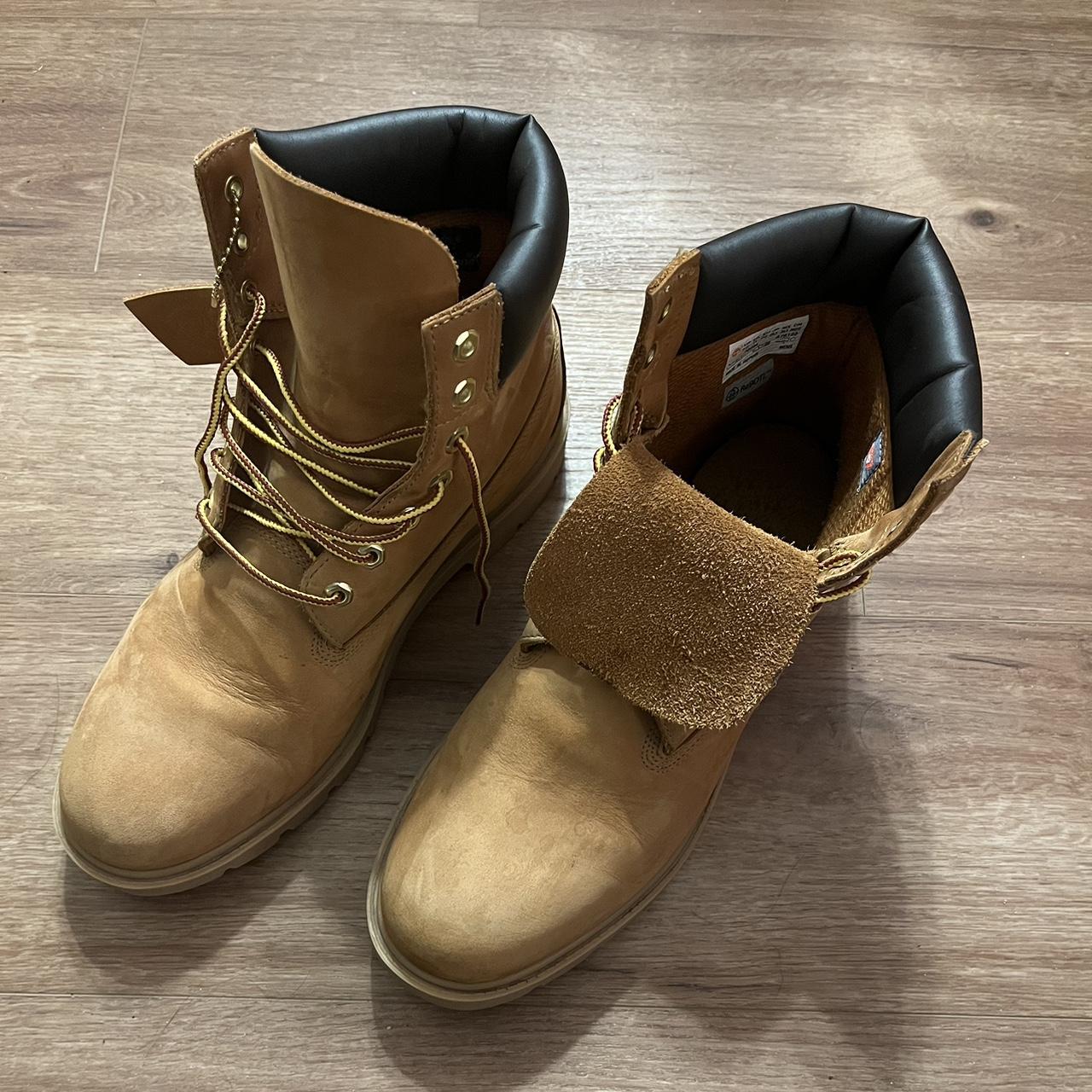 Tan Timberland 6 inch boots #workwear #boots #timbs - Depop