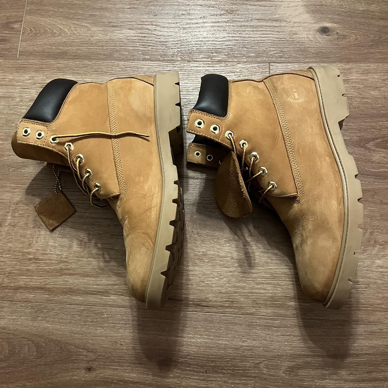 Tan Timberland 6 inch boots #workwear #boots #timbs - Depop