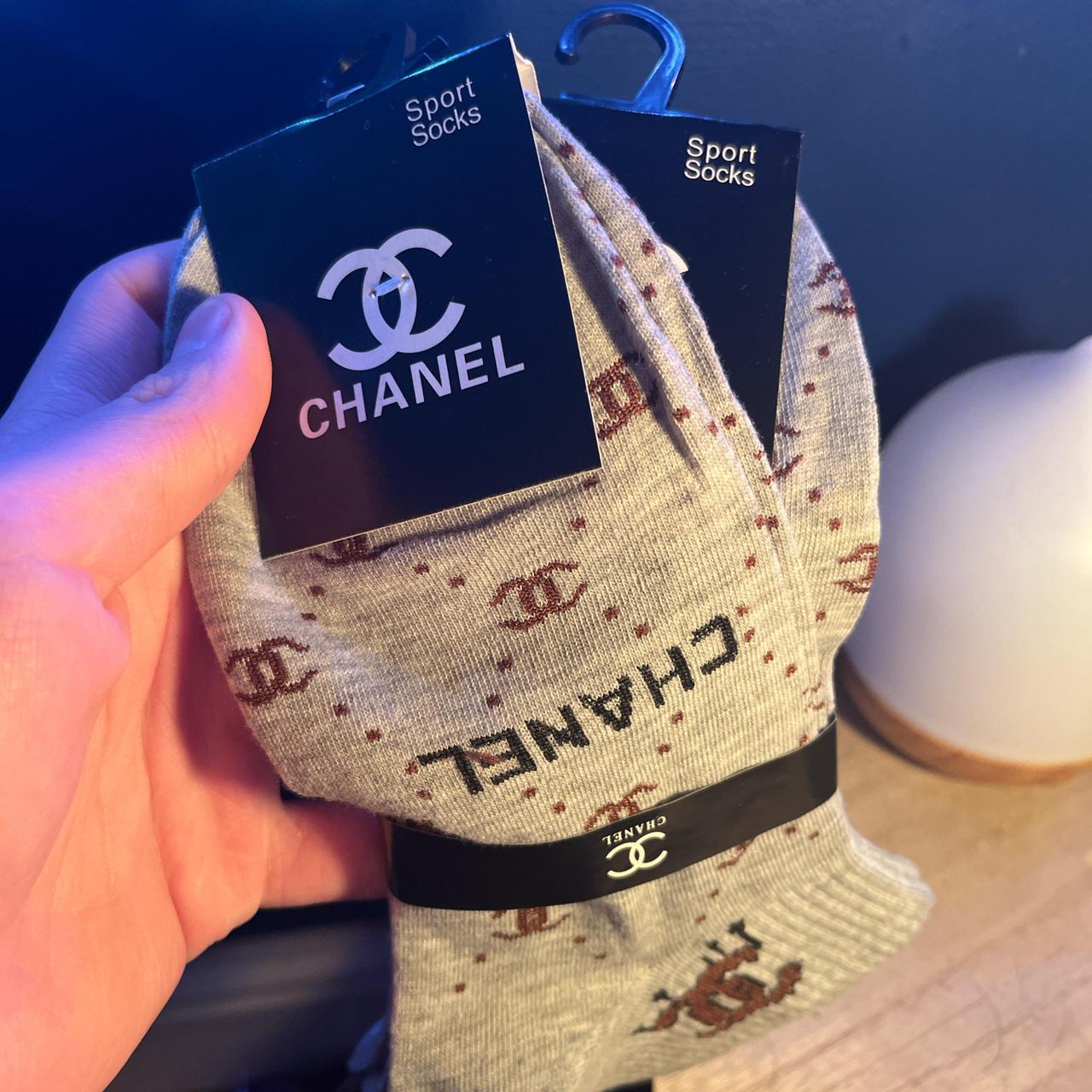 Chanel sport socks highly comfortable - Depop