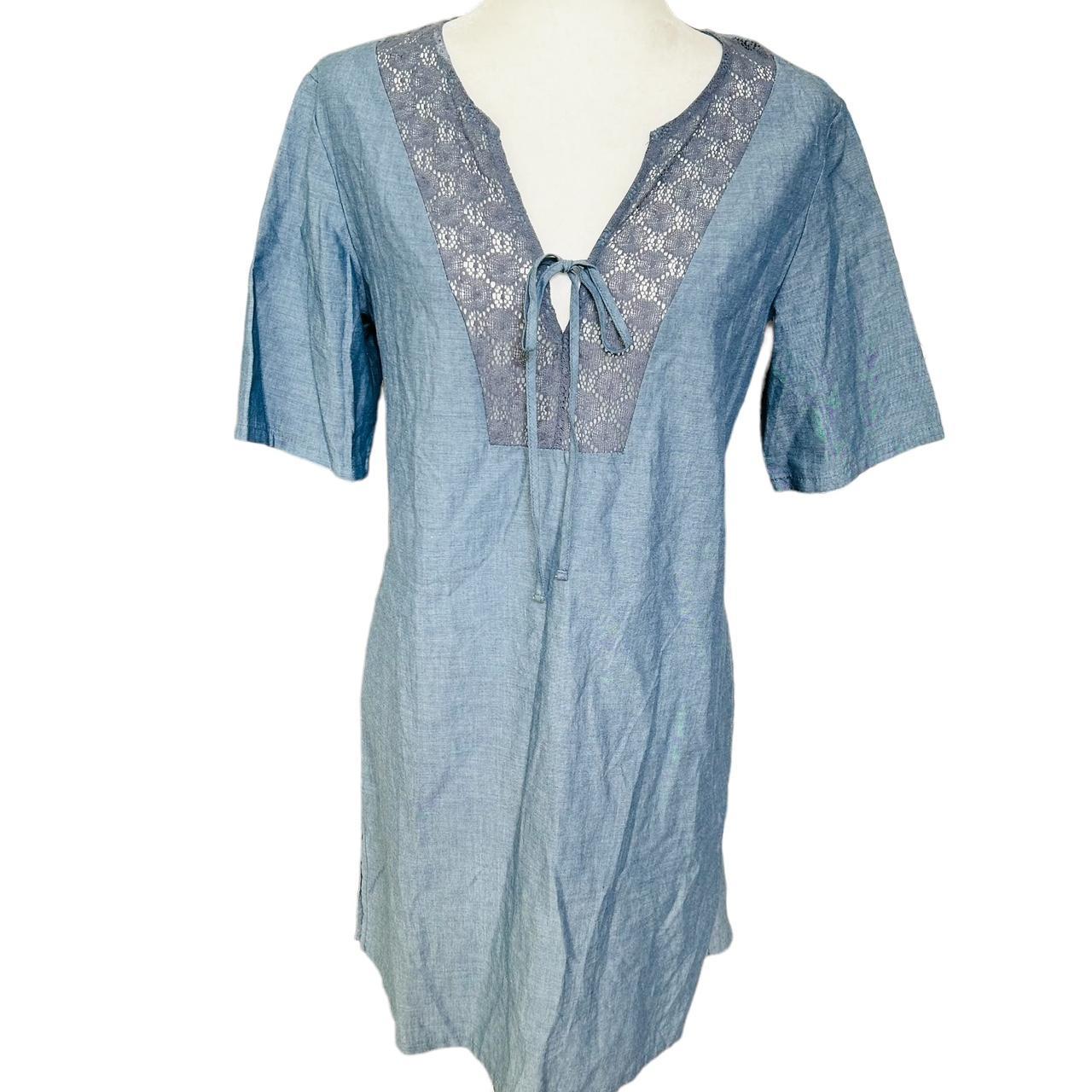 Merona Size Medium Denim Women Dress - Depop