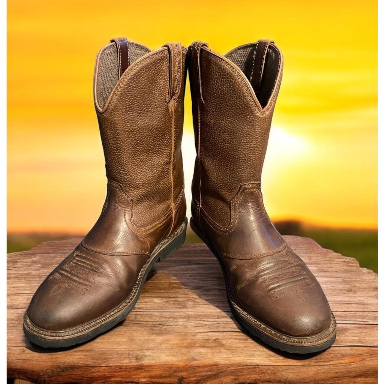 Cabela's Men's Western Cowboy Boots Pinedale Square... - Depop