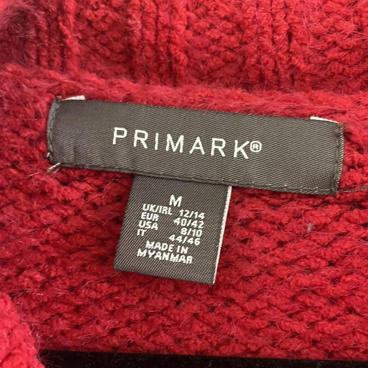 Hot pink thick knit jumper PRIMARK - Depop