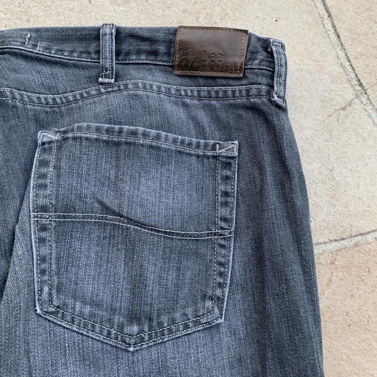 y2k/2000s mega baggy wide leg faded grey skater... | Depop