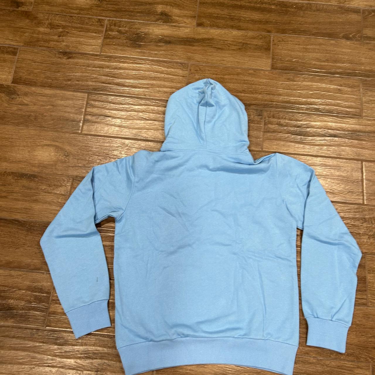 spider baby blue hoodie size medium brand new dm for... - Depop