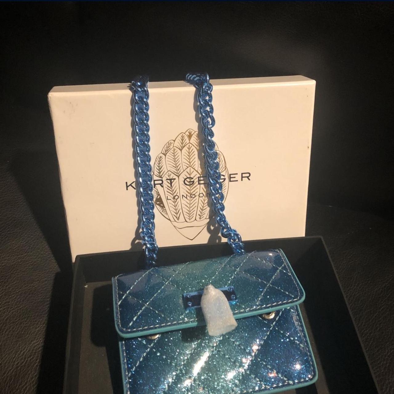 blue key lock limited edition micro kurt geiger .... - Depop