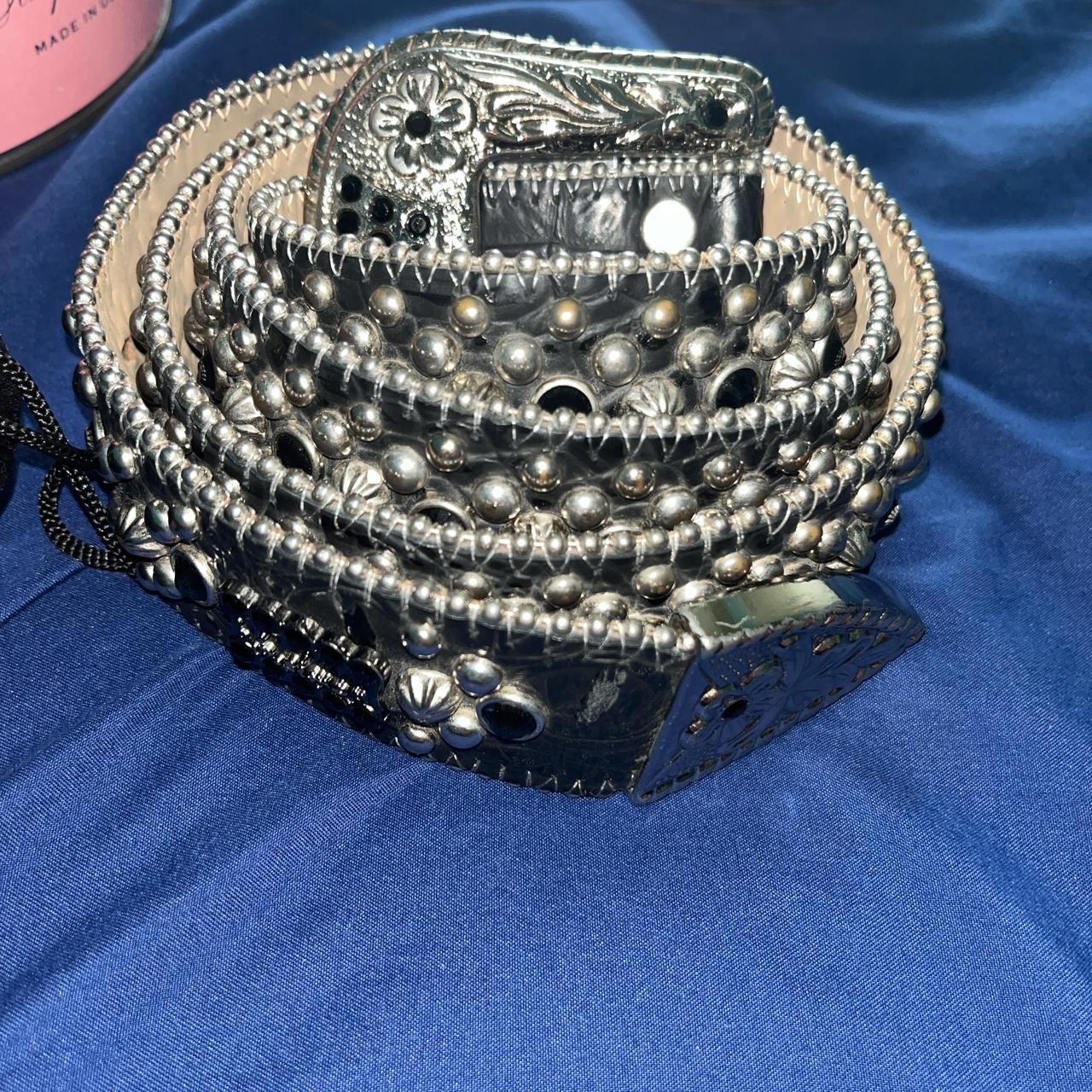 black bb belt size 42 - Depop