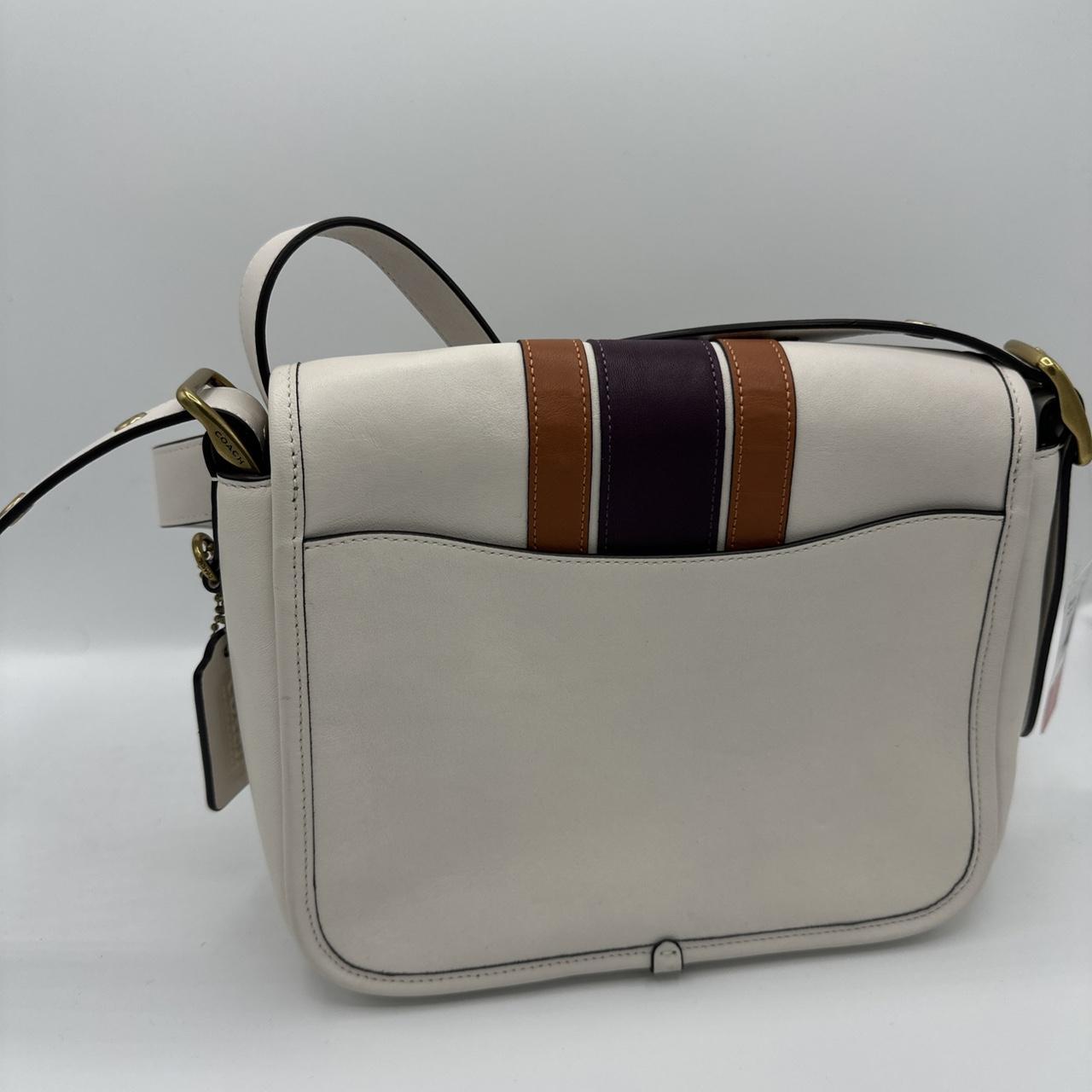 COACH RAMBLER VASITY STRIPE Shoulder Messenger Bag... - Depop