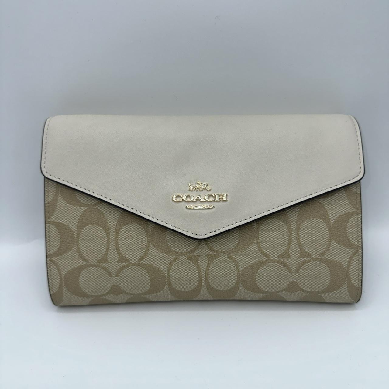 Coach Envelope Clutch Crossbody In Signature Canvas - Depop