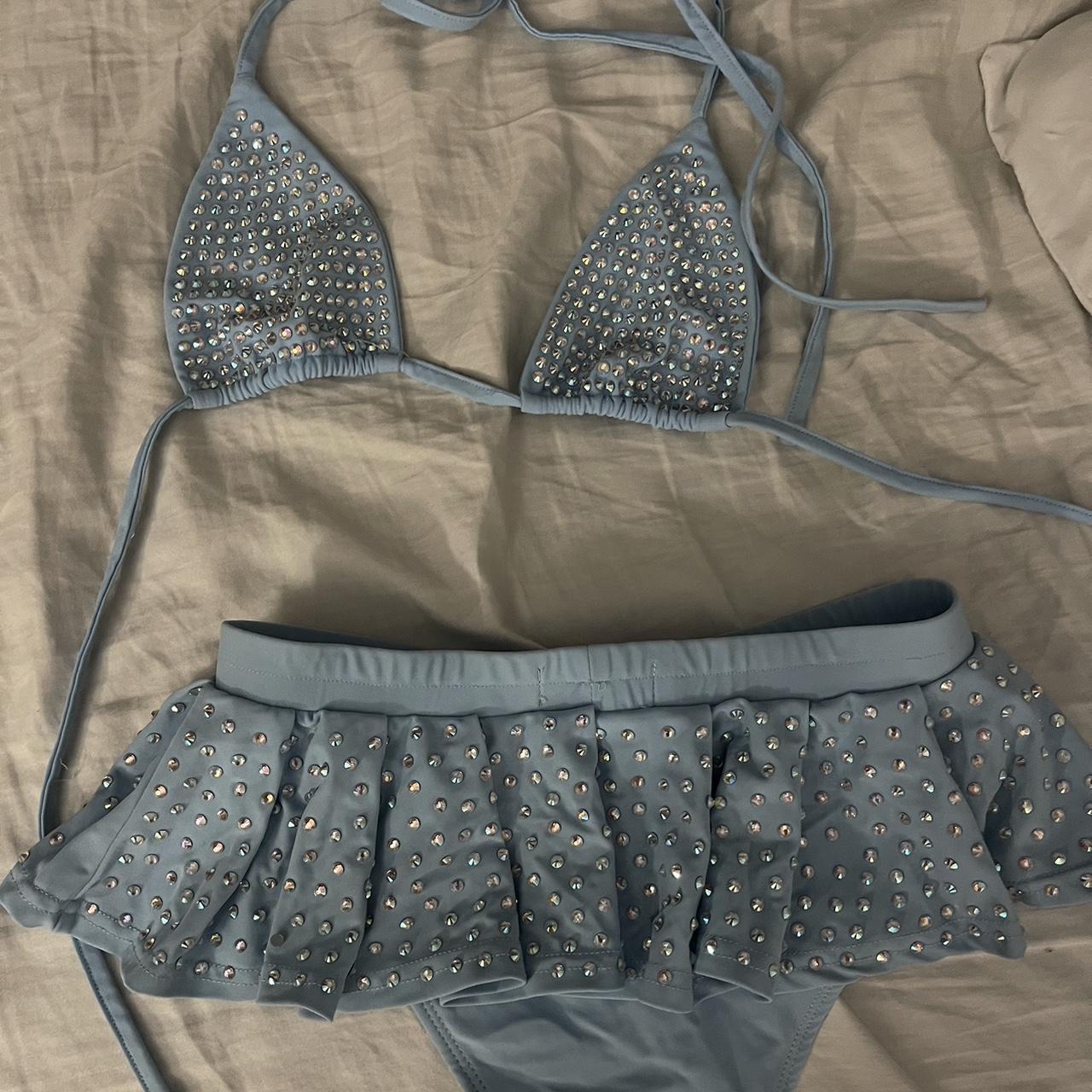 size small baby blue rave set #raveset #iheartraves... - Depop