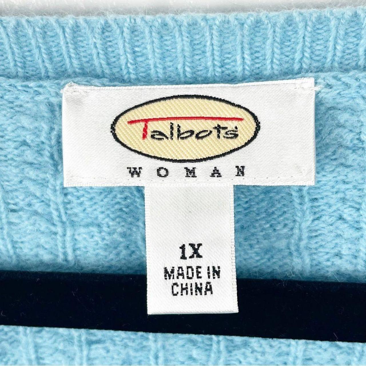 TALBOTS Cable Knit Lambswool Rabbit Hair Cashmere... - Depop