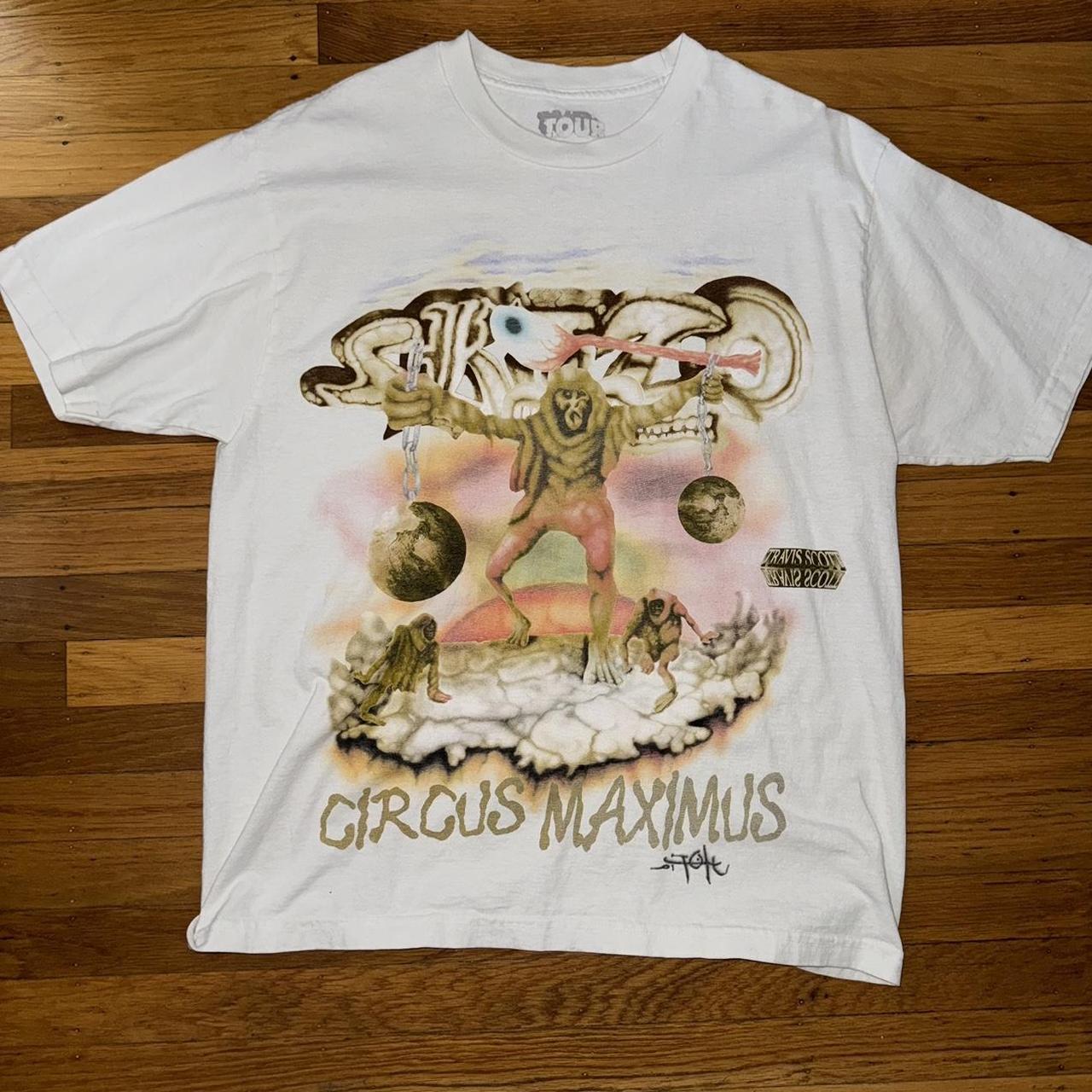 TRAVIS SCOTT Utopia Tour Skitzo Circus Maximus Tee - Depop