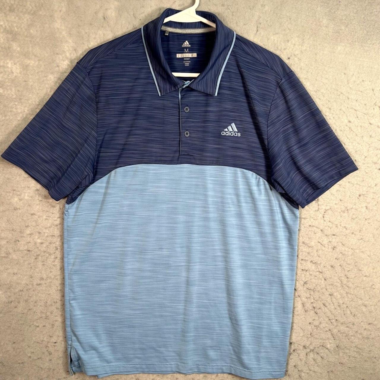 ADIDAS GOLF COLOR BLOCK ATHLETIC POLO SHIRT ADULT... - Depop