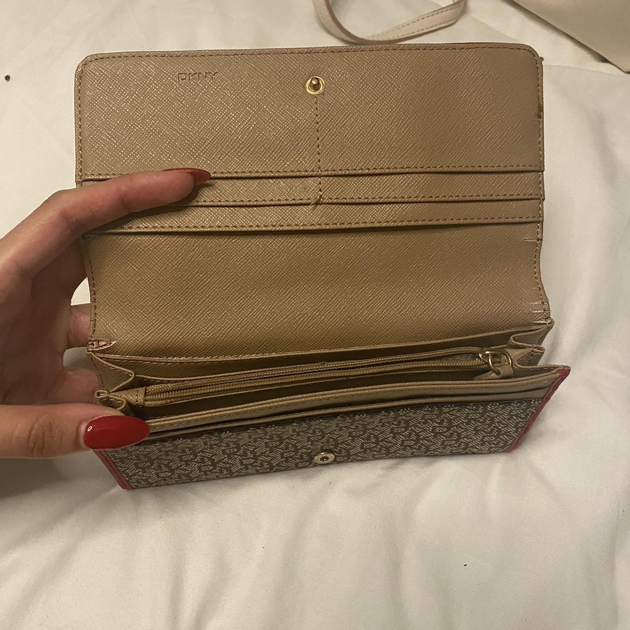 DKNY Women's Brown and Red Accessory | Depop