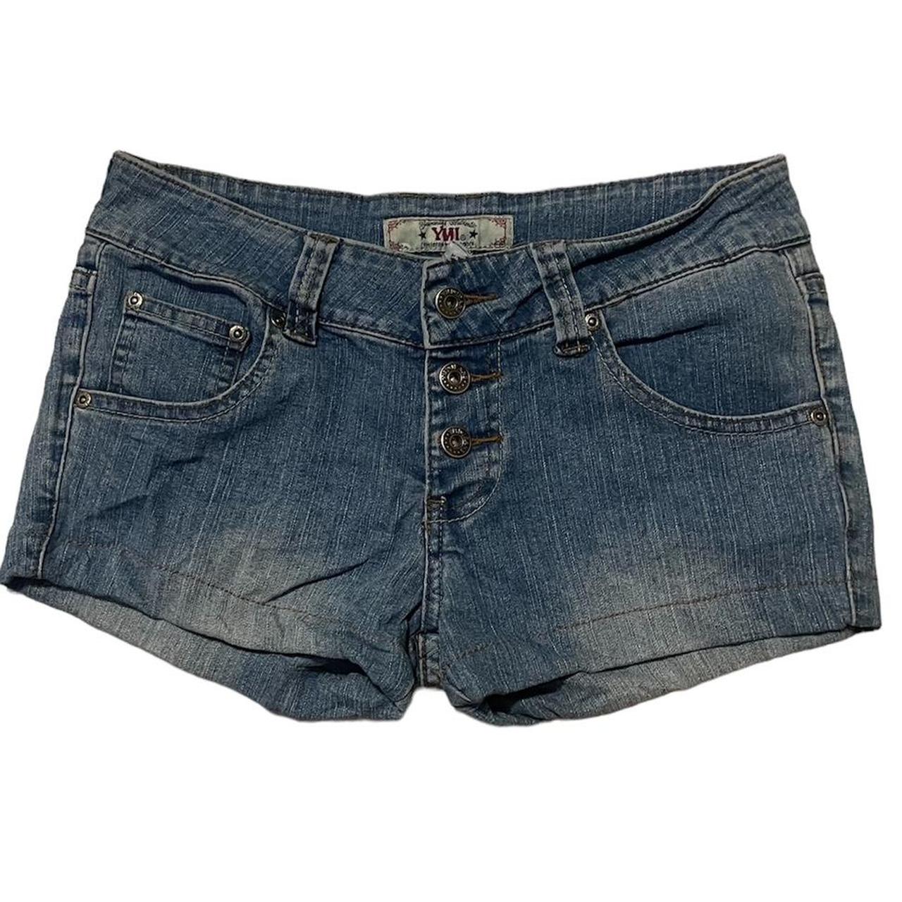 Cute Y2K Low Rise YMI Jean Shorts -Size 5 - Good... - Depop
