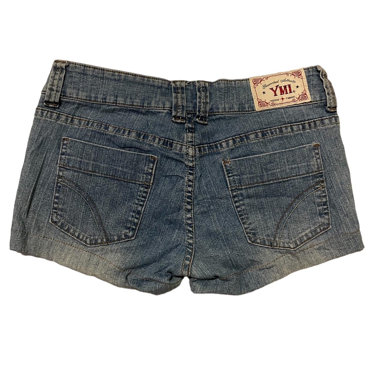 Cute Y2K Low Rise YMI Jean Shorts -Size 5 - Good... - Depop