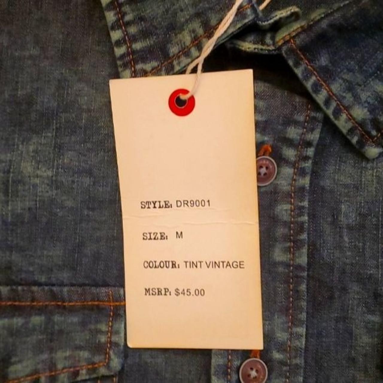 Denim & Rivets Distressed Denim Shirt Bleach... - Depop