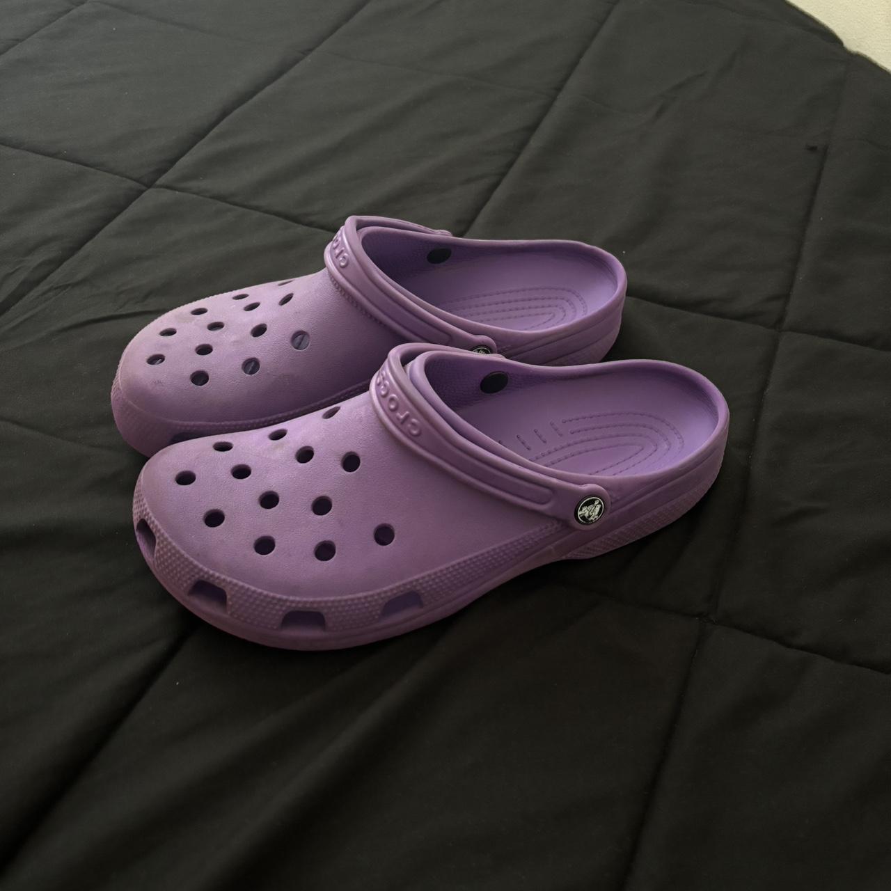 purple crocs - Depop