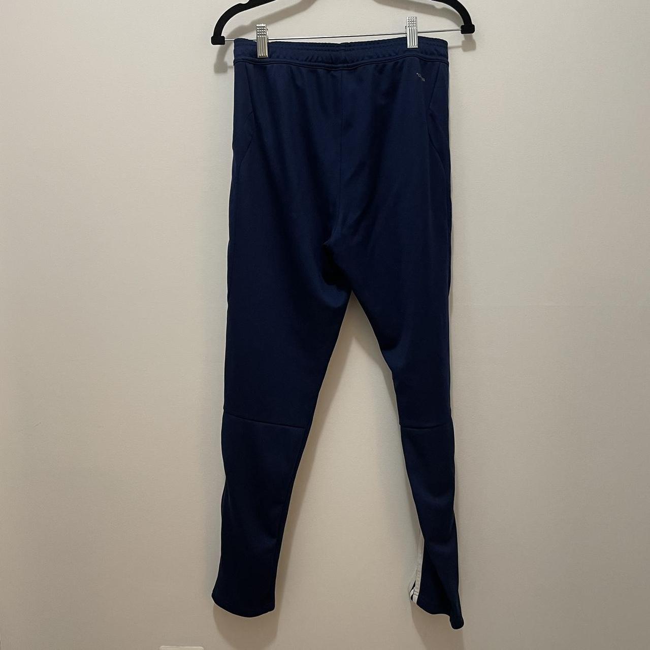Adidas joggers track pants/ Soccer pants Navy Size... - Depop