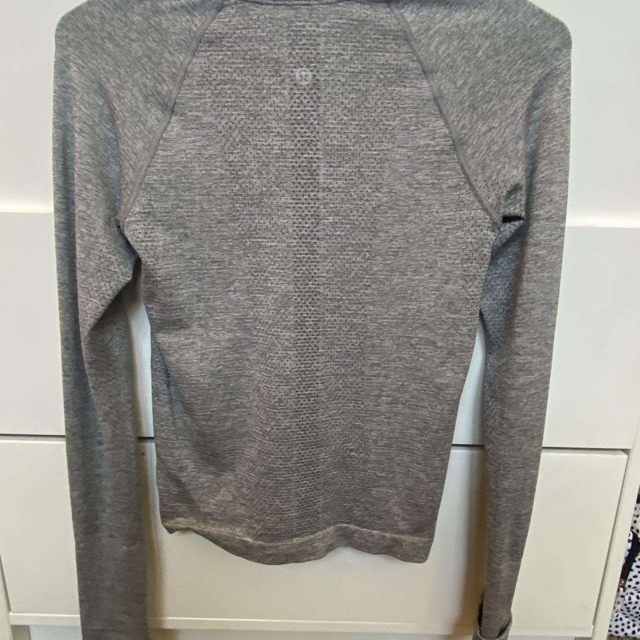 grey long sleeve swiftly tech lululemon size 4 - Depop