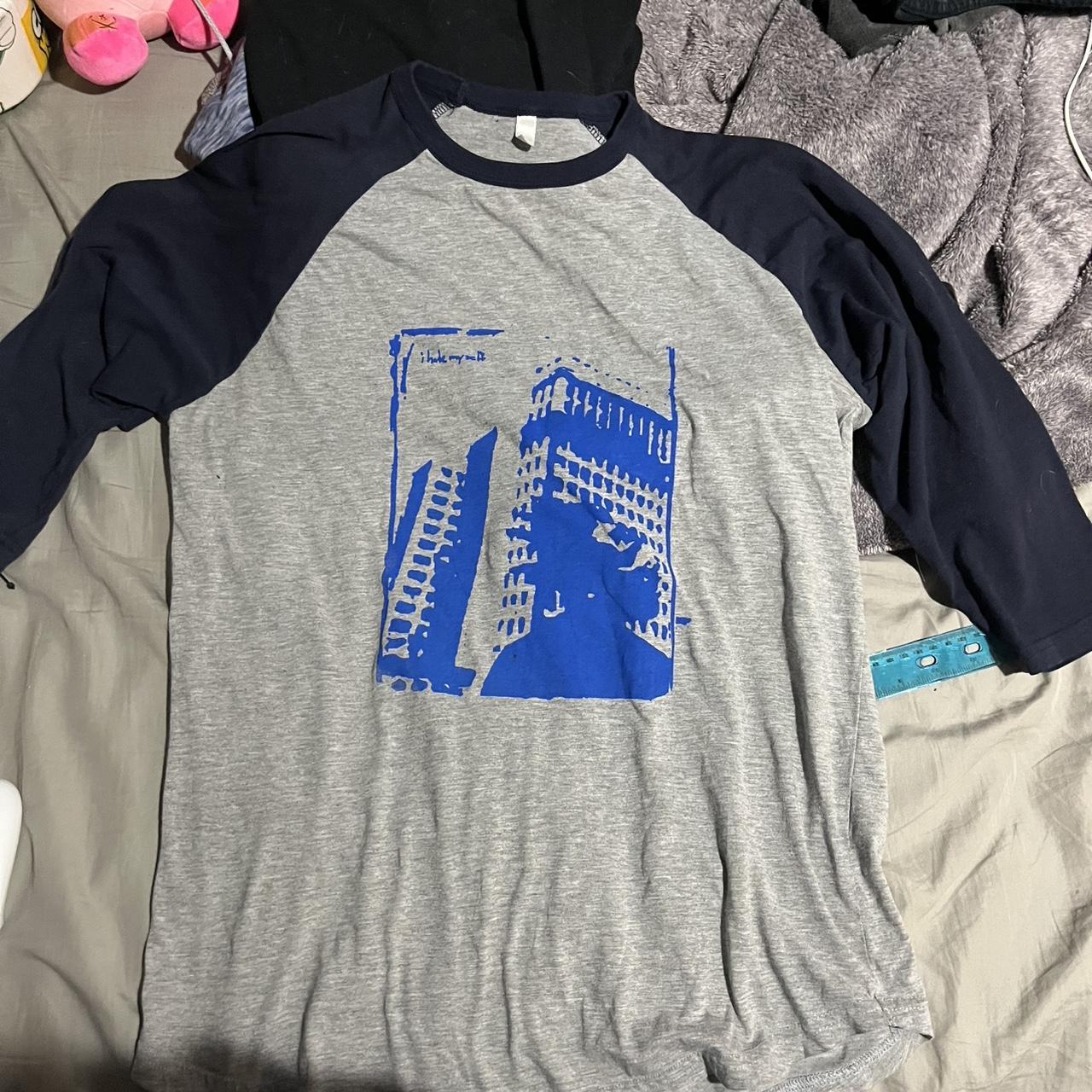 i hate myself baseball tee band tee... | Depop