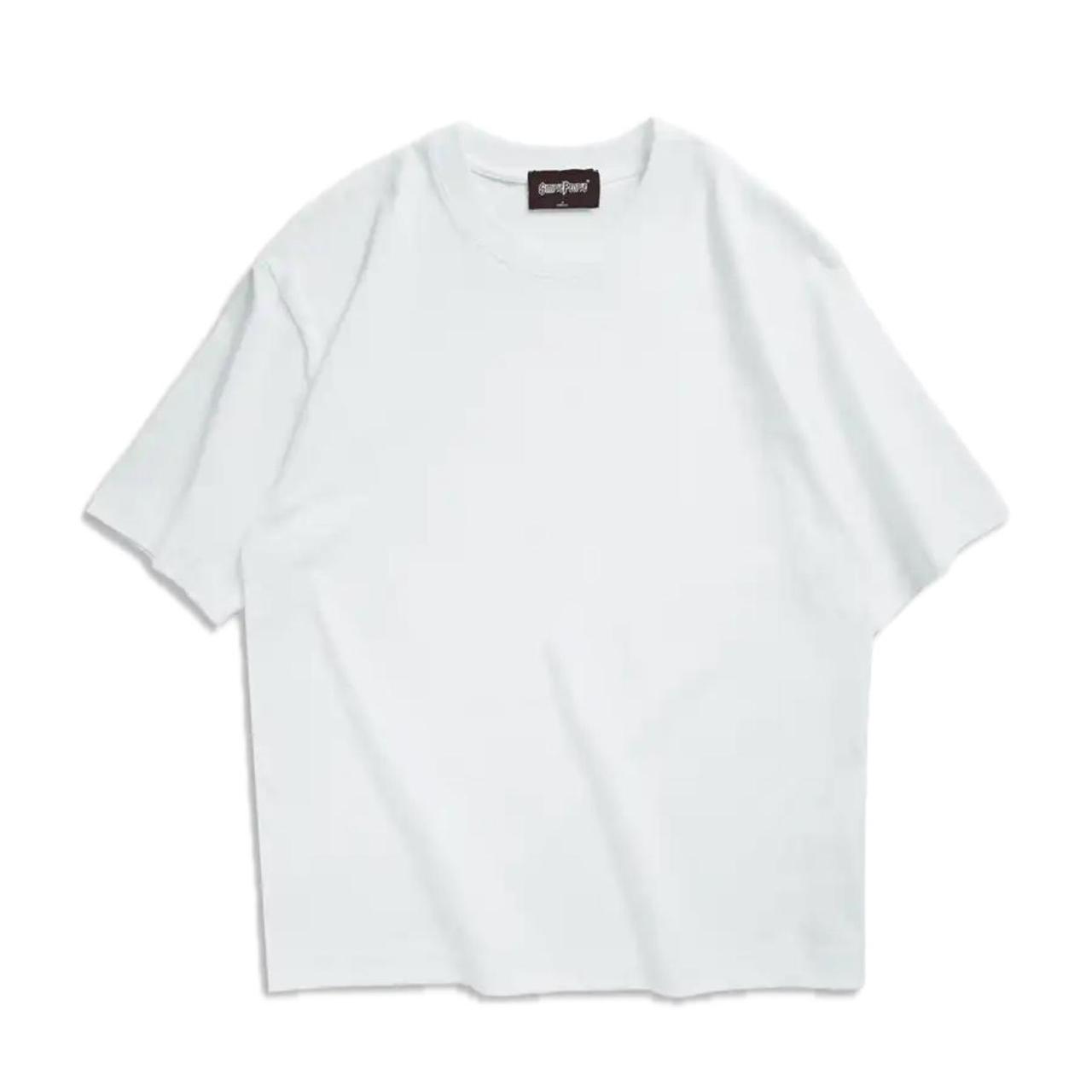 White oversized T-shirt 10-15days shipping Casual... - Depop
