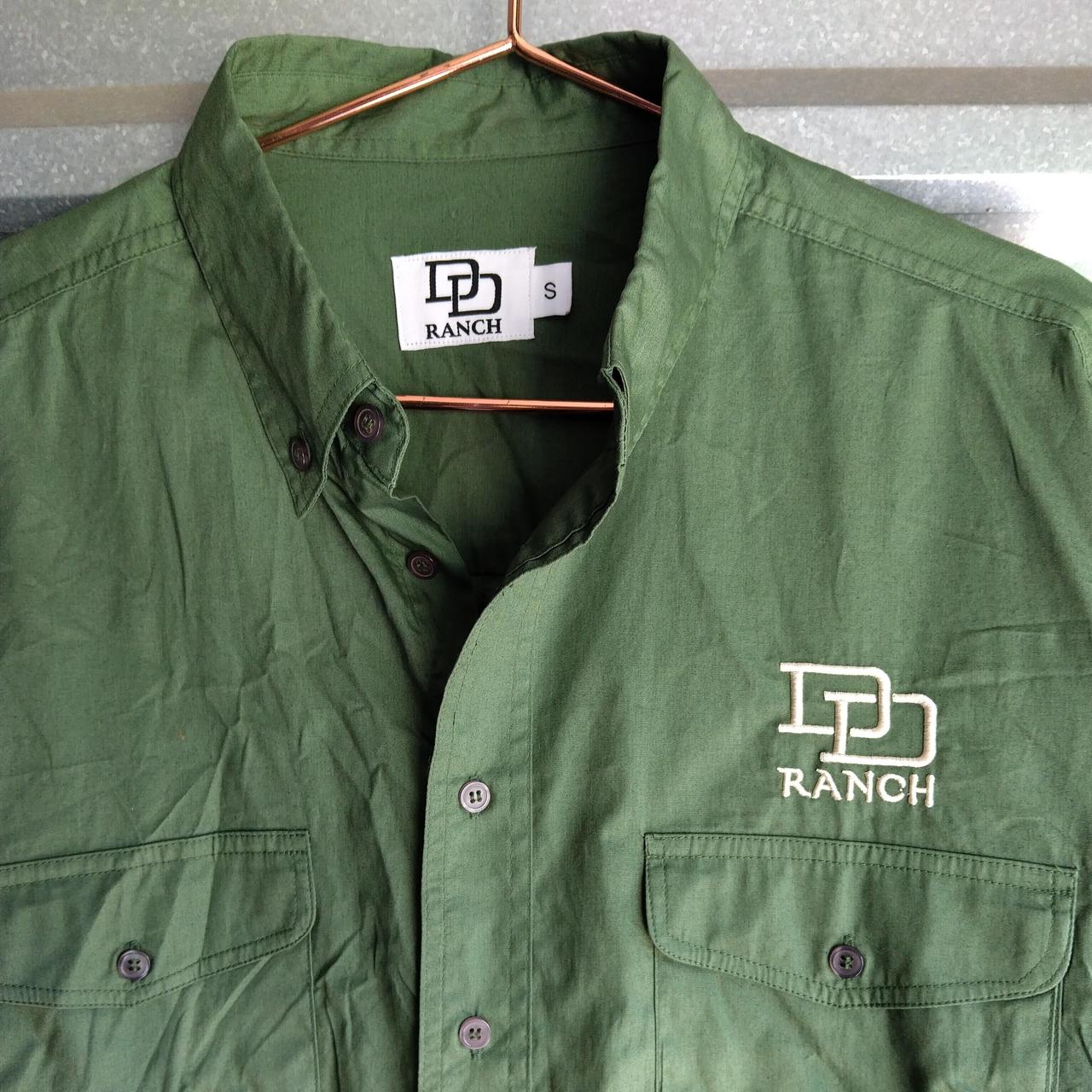 Men's Double D Ranch green LS button down shirt size... - Depop
