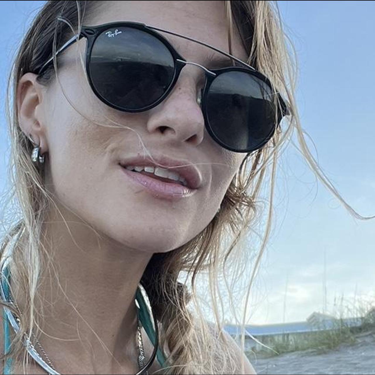 Ray Ban Phantos style, round, double metal bridge... - Depop